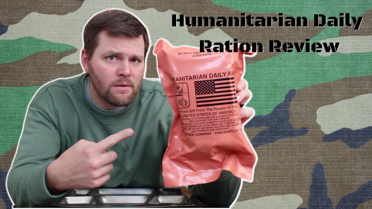 Humanitarian Daily Ration Menu 5 Ration Review - YouTube