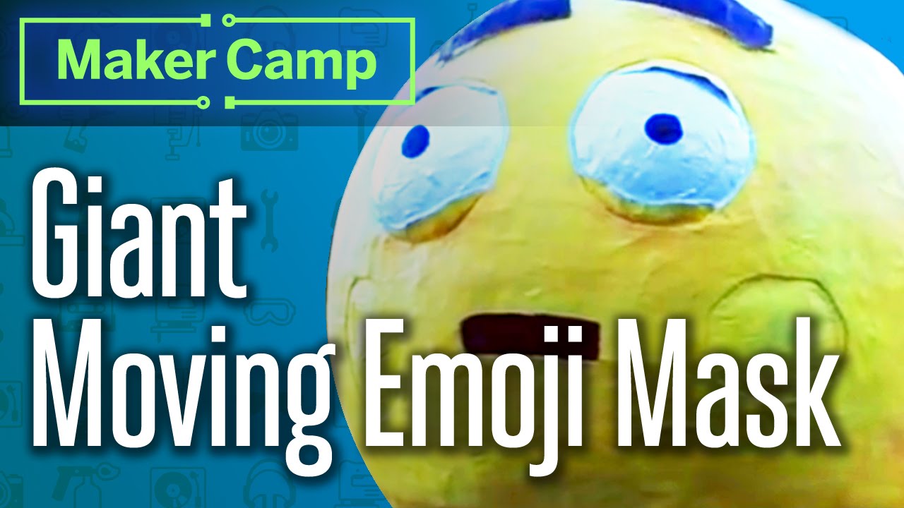 How to Make: Giant Moving Emoji Mask! Eeee-motion Papier Mâché - YouTube