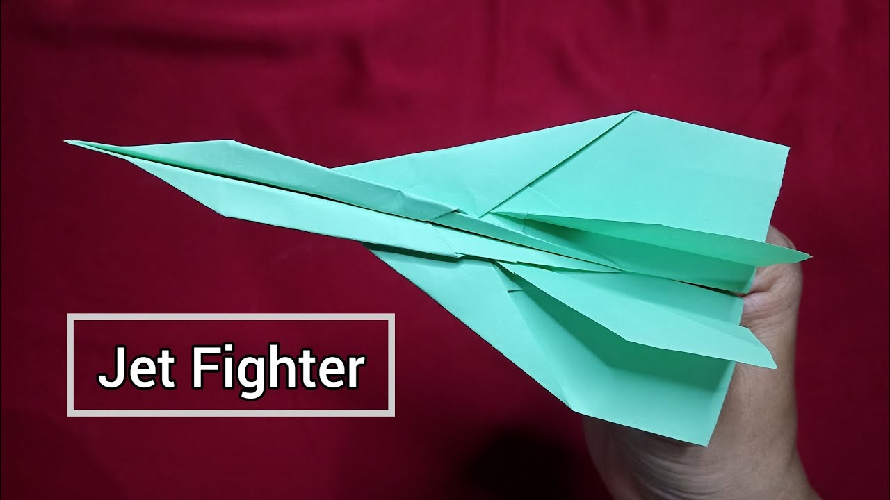 How To Make Origami Jet Fighter Easy | Paper Jet Fighter | Origami ...