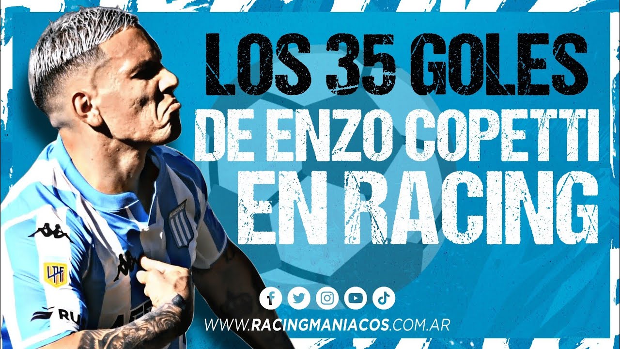 TODOS los GOLES ⚽🔥 de ENZO COPETTI en su paso por RACING - YouTube