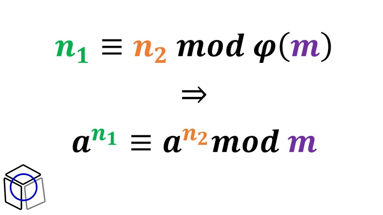 Aula 11 n1=n2 mod fi(m) então a^n1=a^n2 mod m [Congruência Modular ...