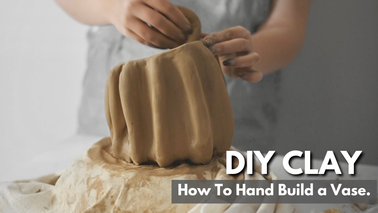 How to DIY Hand-built Vase at home? Make your Hand-Curved Vase Out of ...
