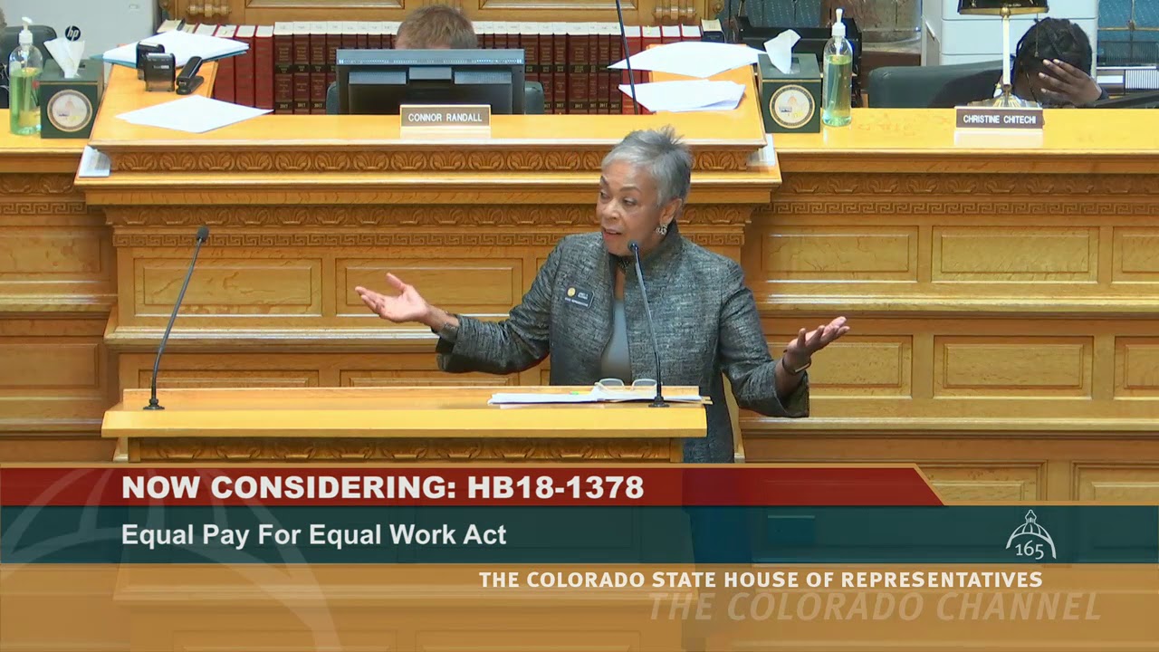 Rep. Janet Buckner Discusses Equal Pay Legislation - YouTube