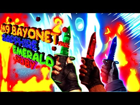 CS:Source: M9 Bayonet ★RUBY, SAPPHIRE and EMERALD★ - YouTube