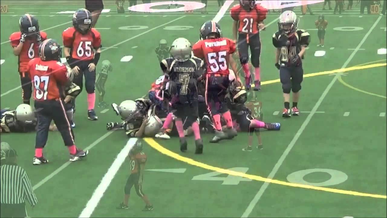 2014 Modesto Broncos "Rookies" vs Turlock Vikings - YouTube
