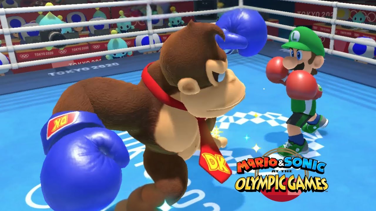 Mario & Sonic At The Olympic Games Tokyo 2020 (Boxing) DK VS Luigi & Dr ...