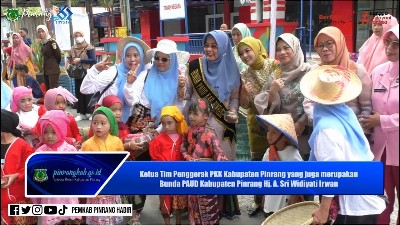Pemkab Melalui Dikbud Pinrang Gelar Karnaval TK/PAUD, Meriahkan HUT ...