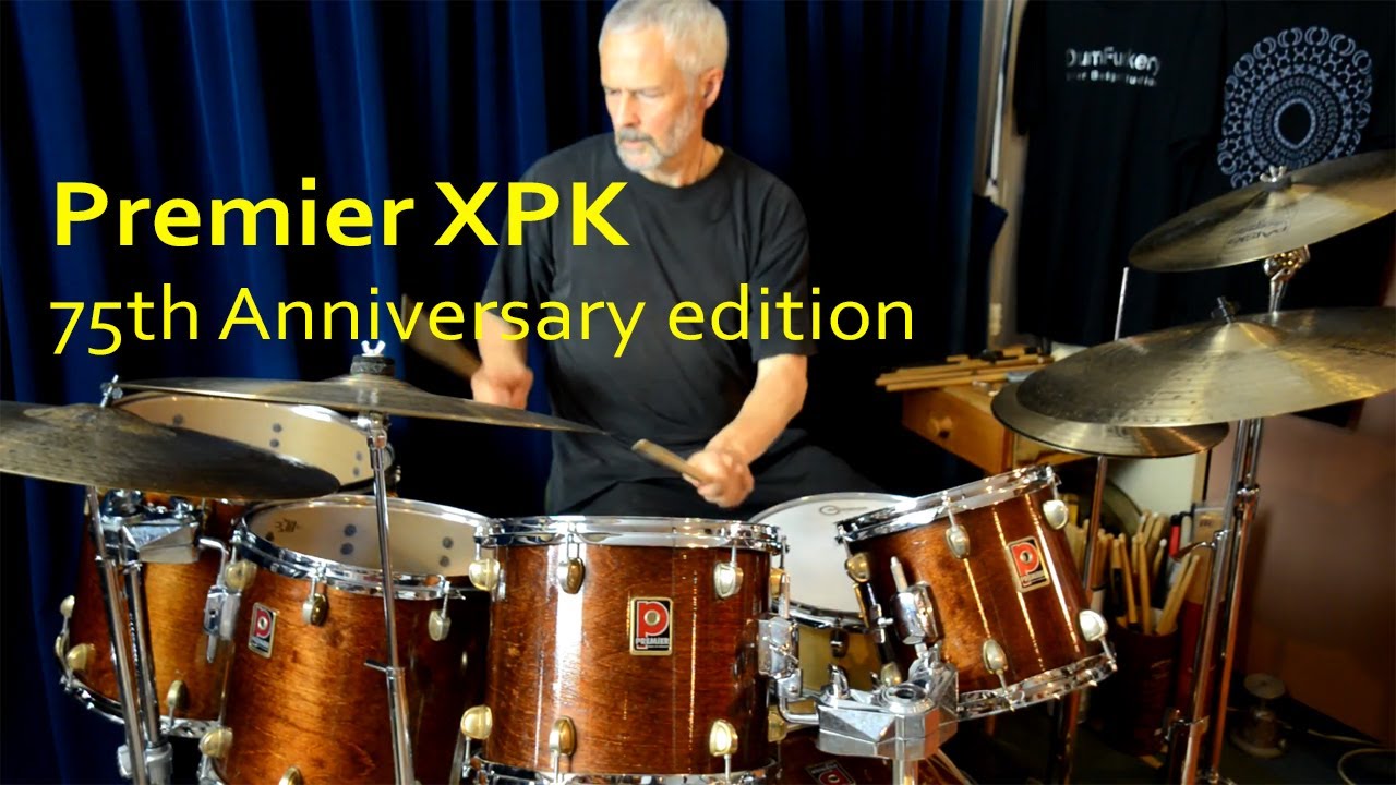 DF no.348, Premier XPK 75th Anniversary drum kit, hanging toms, Paiste ...