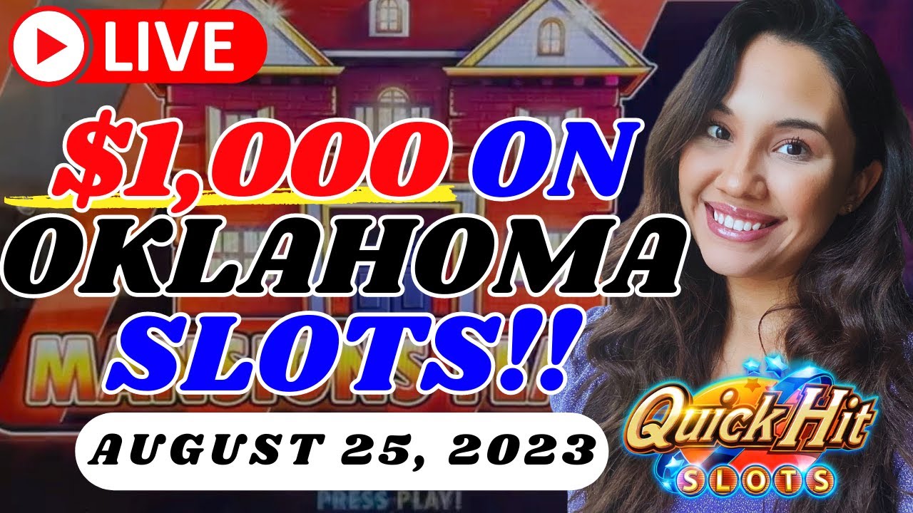 JACKPOT!! 🚨$1,000 ON SLOTS!! ☻ LIVE in OKLAHOMA! 🎰 Quick Hit Slots App ...