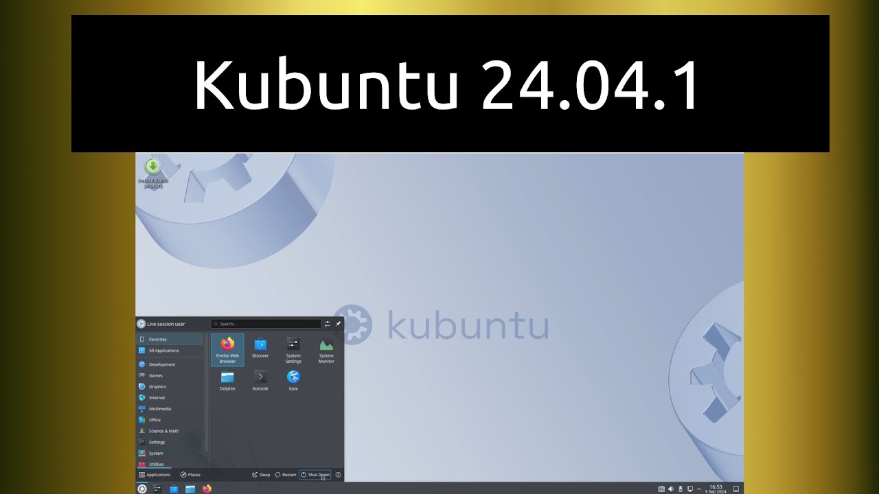 Quick overview of Kubuntu 24.04.1 - YouTube