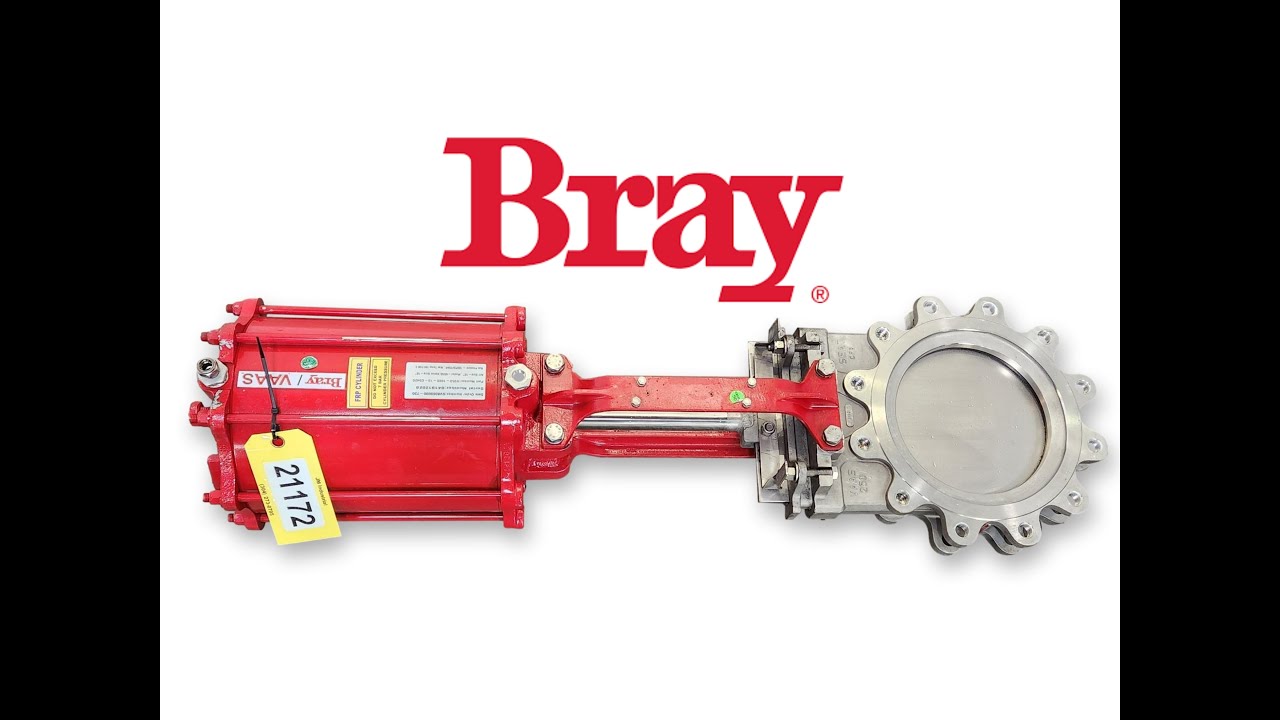 Unused 10" Dia. Bray Stainless Steel Un-directional Knife Gate Valve ...