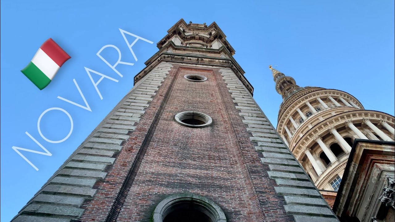 Novara, Piedmont, Italy 🇮🇹 Walking tour through the city center ...