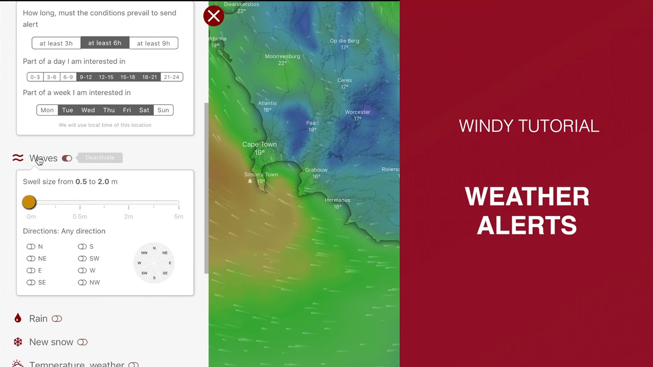 Weather Alerts - WINDY TUTORIAL - YouTube
