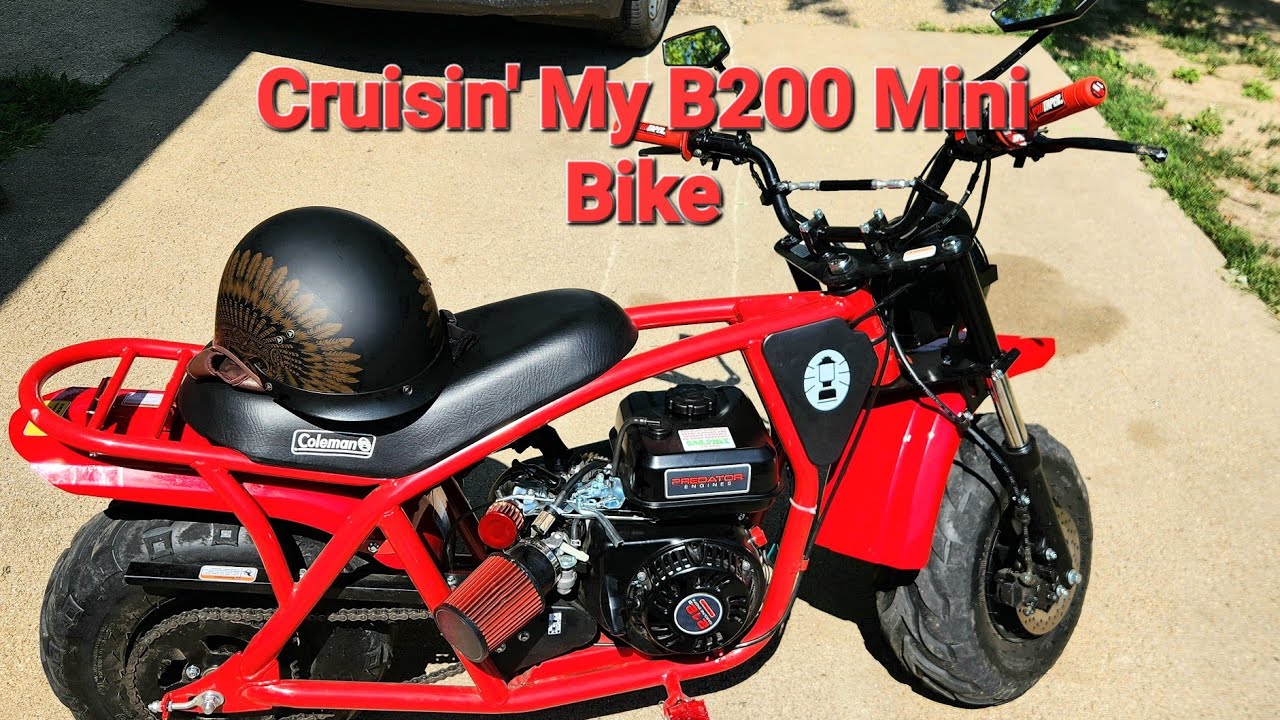 Cruisin' My B200 Mini Bike... - YouTube