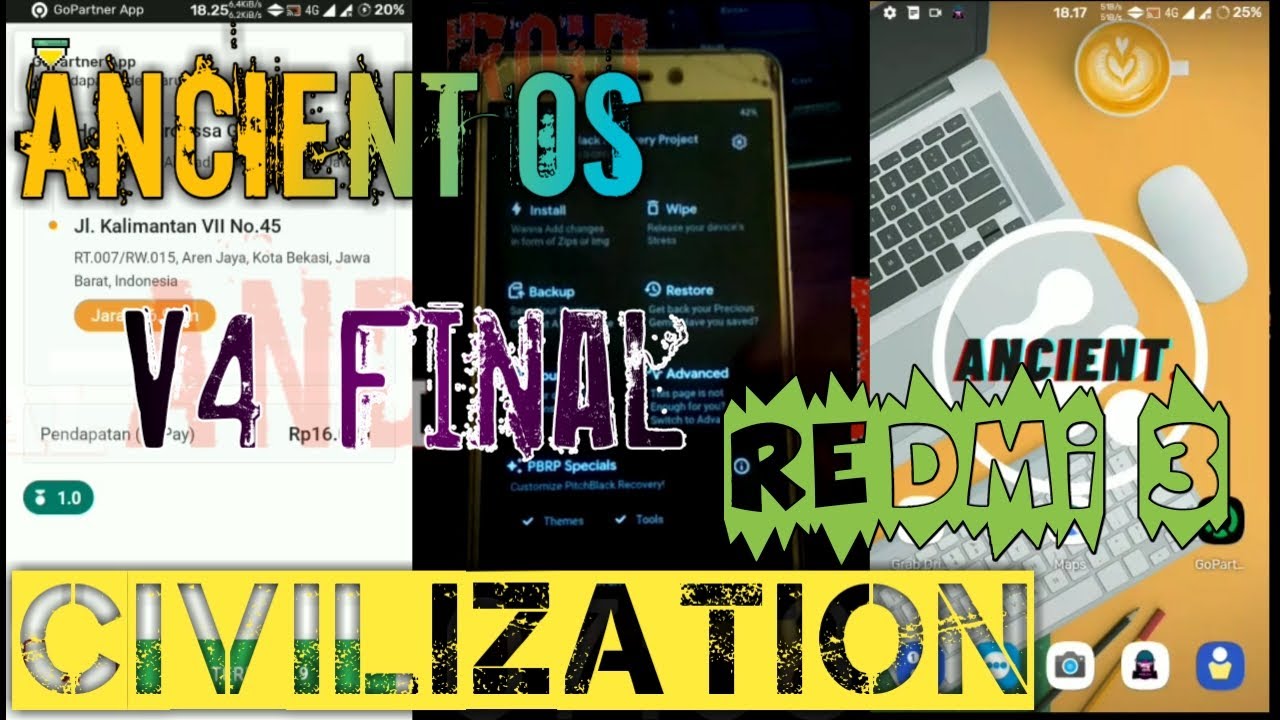 FAST Review Rom Ancient os CIVILIZATION V4 FINAL di Xiaomi Redmi 3 a.k ...