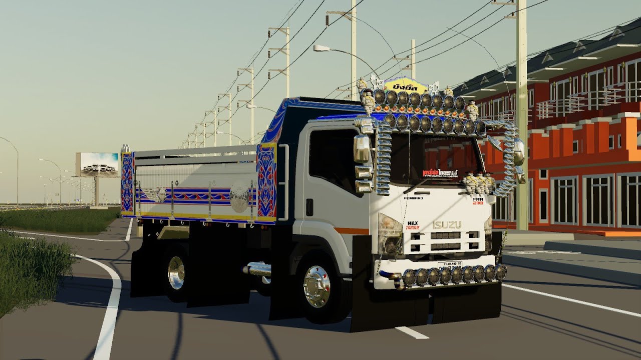 แจกMODหกล้อISUZU FRR 210 Max Torque 🔰💥#Fs19ไทย #เกม Farming Simulator ...