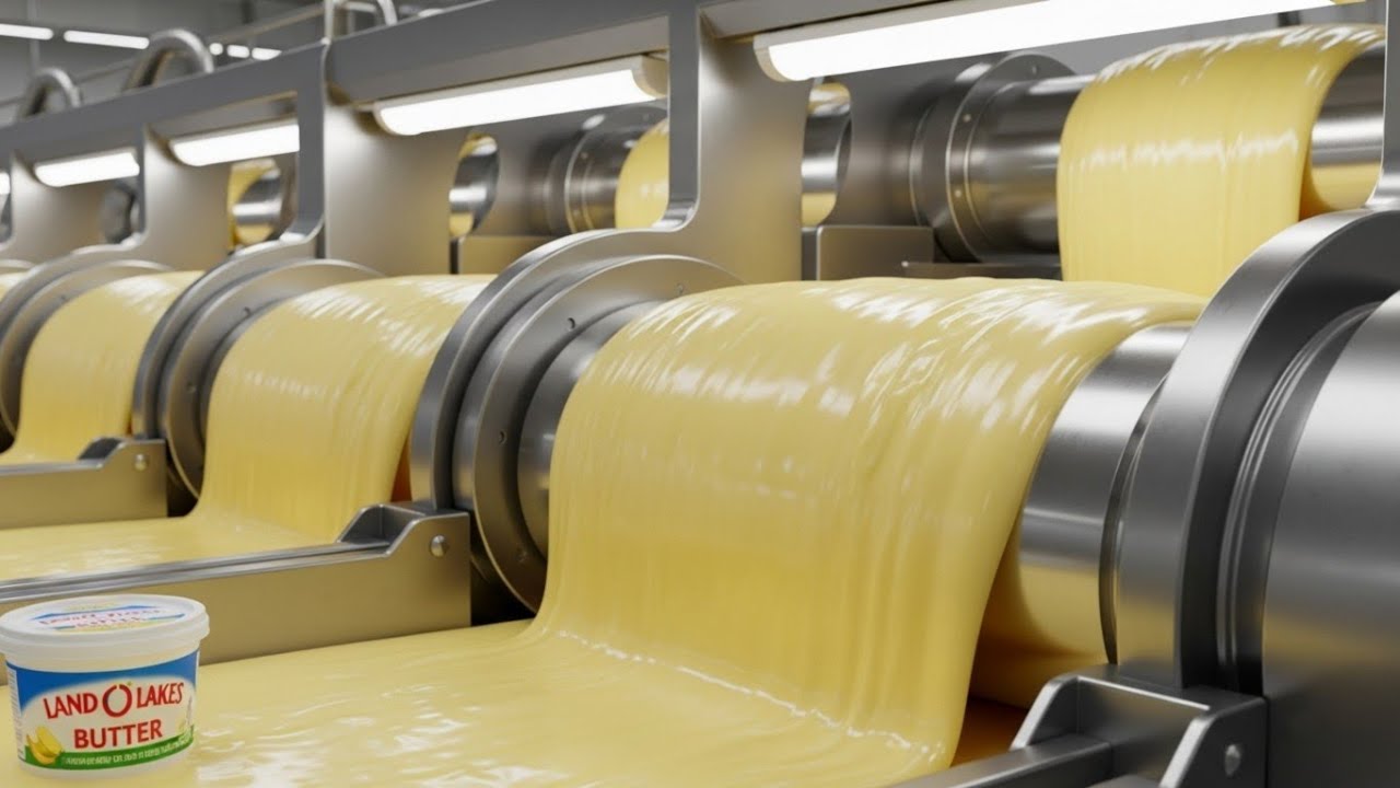 How Modern Factories Make Butter|The Real Factory Process Revealed ...