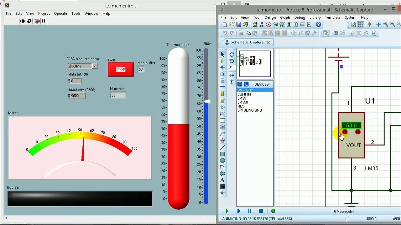 ARDUINO Y LABVIEW, MEDICION DE TEMPERATURA (LM35) - YouTube