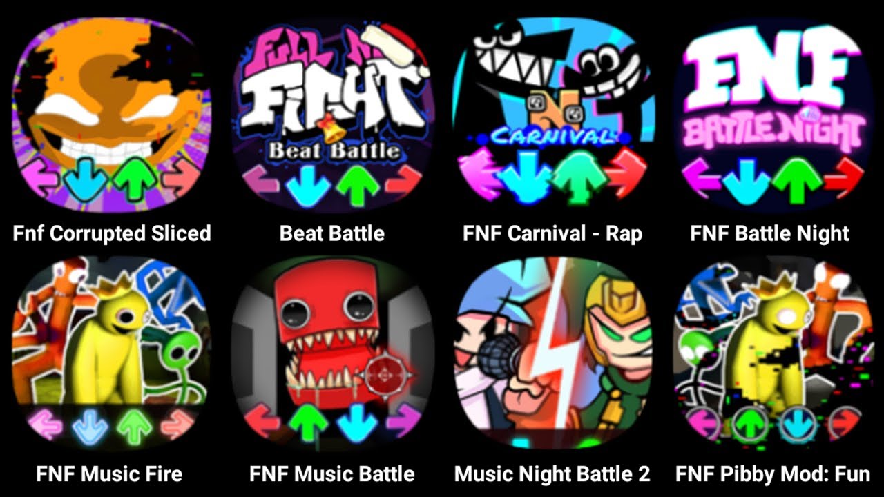 FNF Corupted Sliced, FNF Imposter v4, Beat Battle, FNF Carnival, Music ...