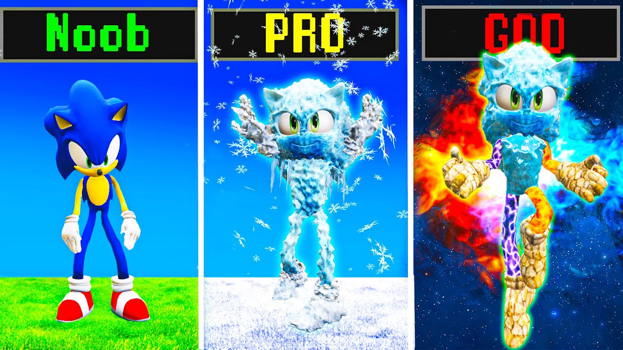 Upgrading to ULTIMATE ELEMENTAL Sonic in GTA 5 - YouTube