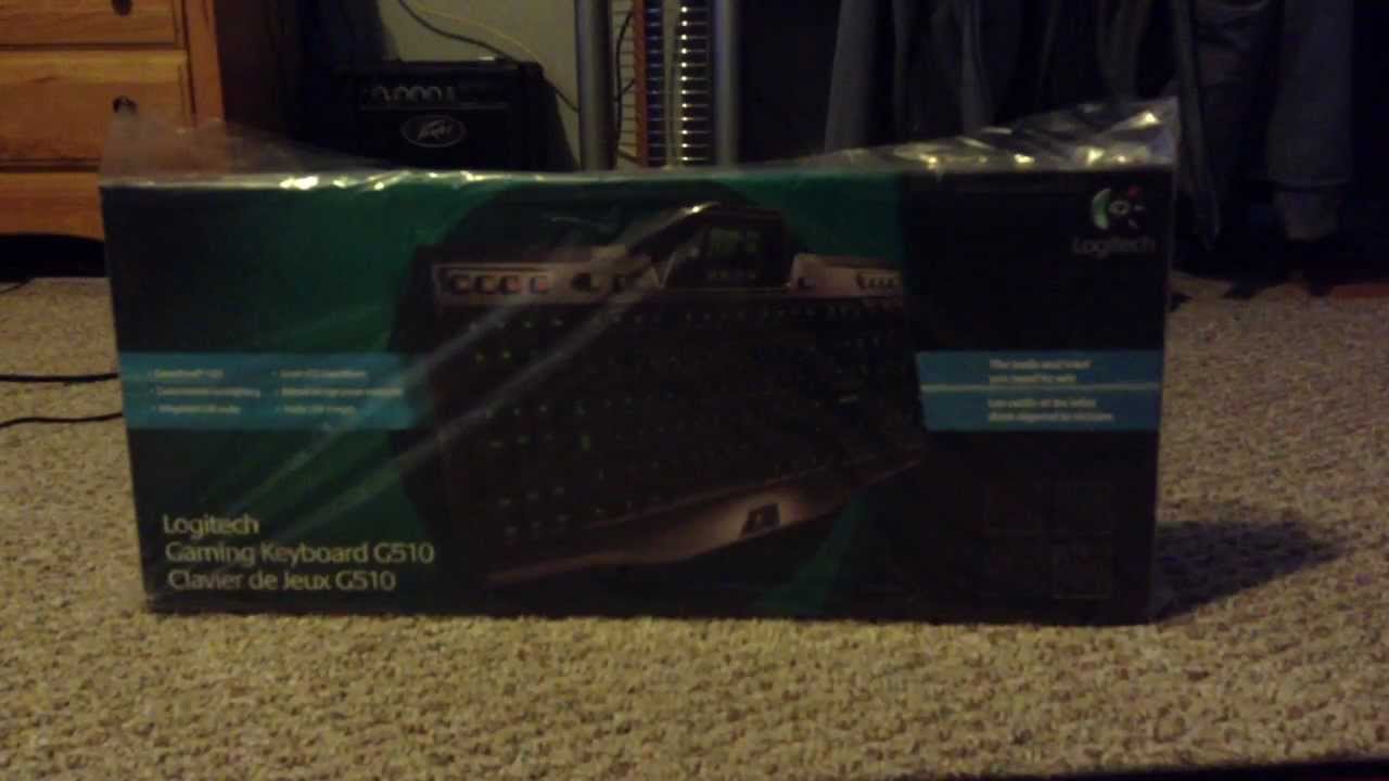 Logitech G510 gaming keyboard unboxing - YouTube
