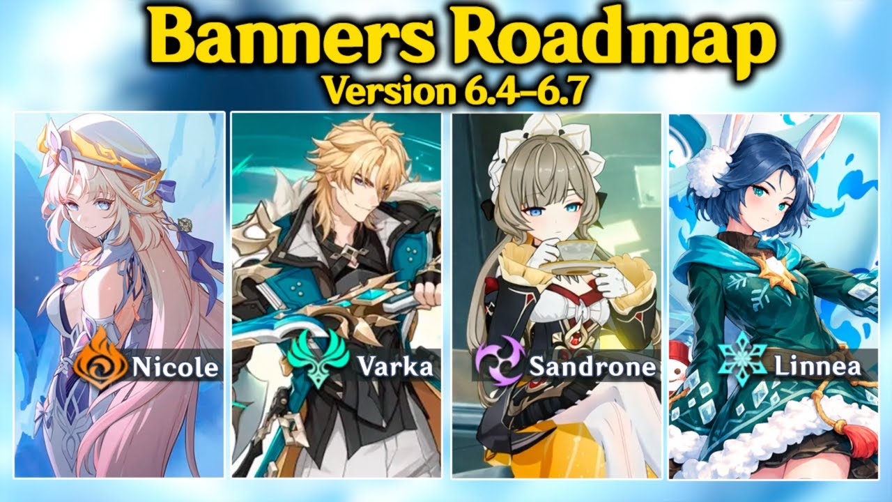 6.4-6.7 BANNERS: NEW CHARACTERS ROADMAP! Varka, Sandrone, Nicole & More ...