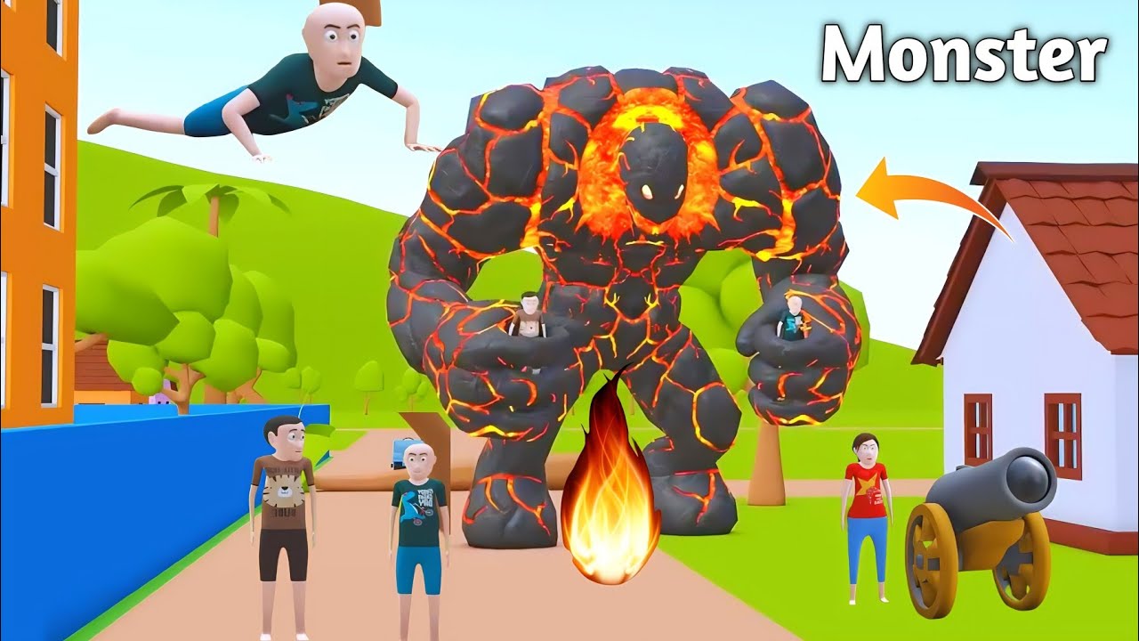 lawa wala monster || cartoon funny video || Cartoon story new || story ...