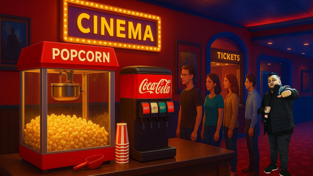 BAGAM MASINA DE POPCORN SI COCA-COLA! | Cinema Simulator 2025 - YouTube