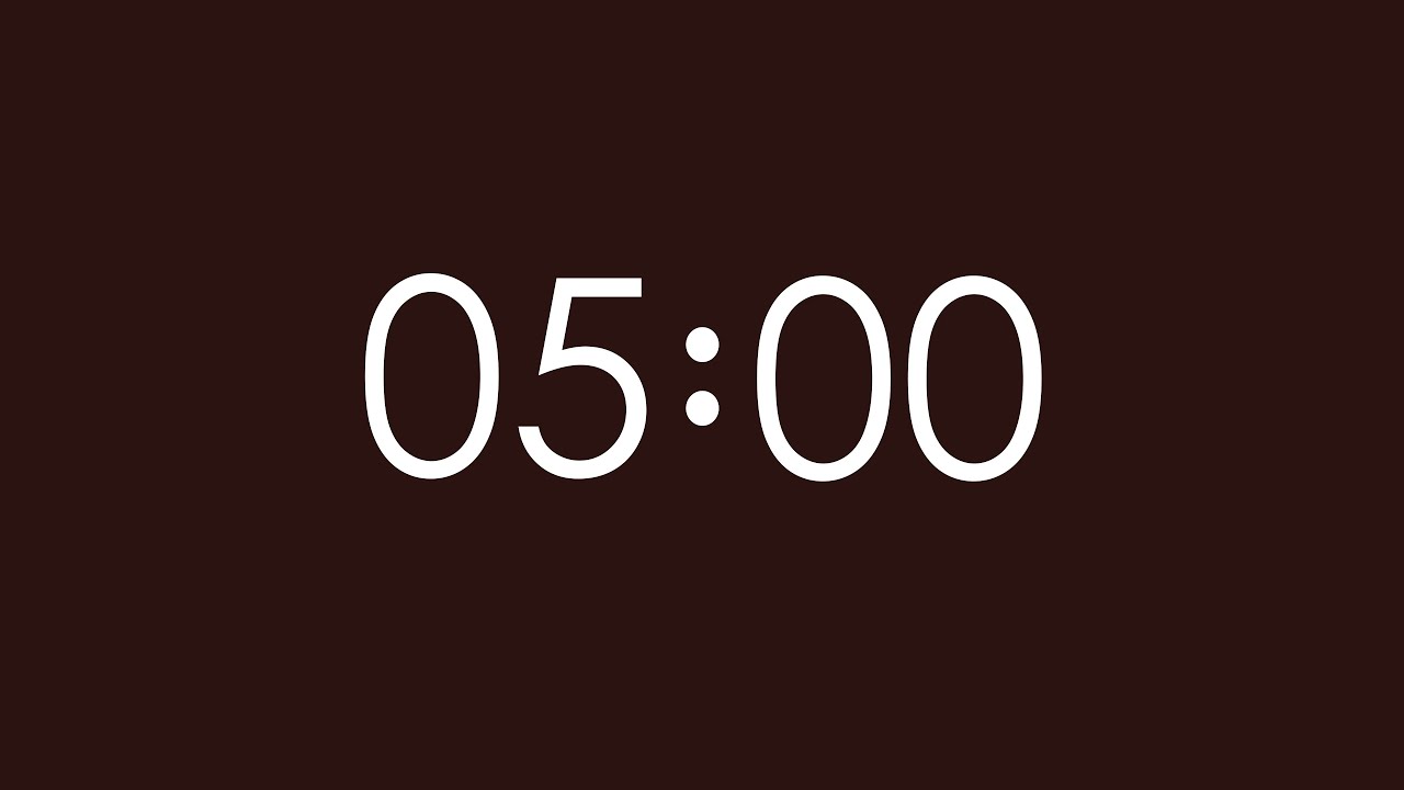 5 Minute Timer | 5 Minute Countdown | 5 Minute Countdown | Stopwatch ...