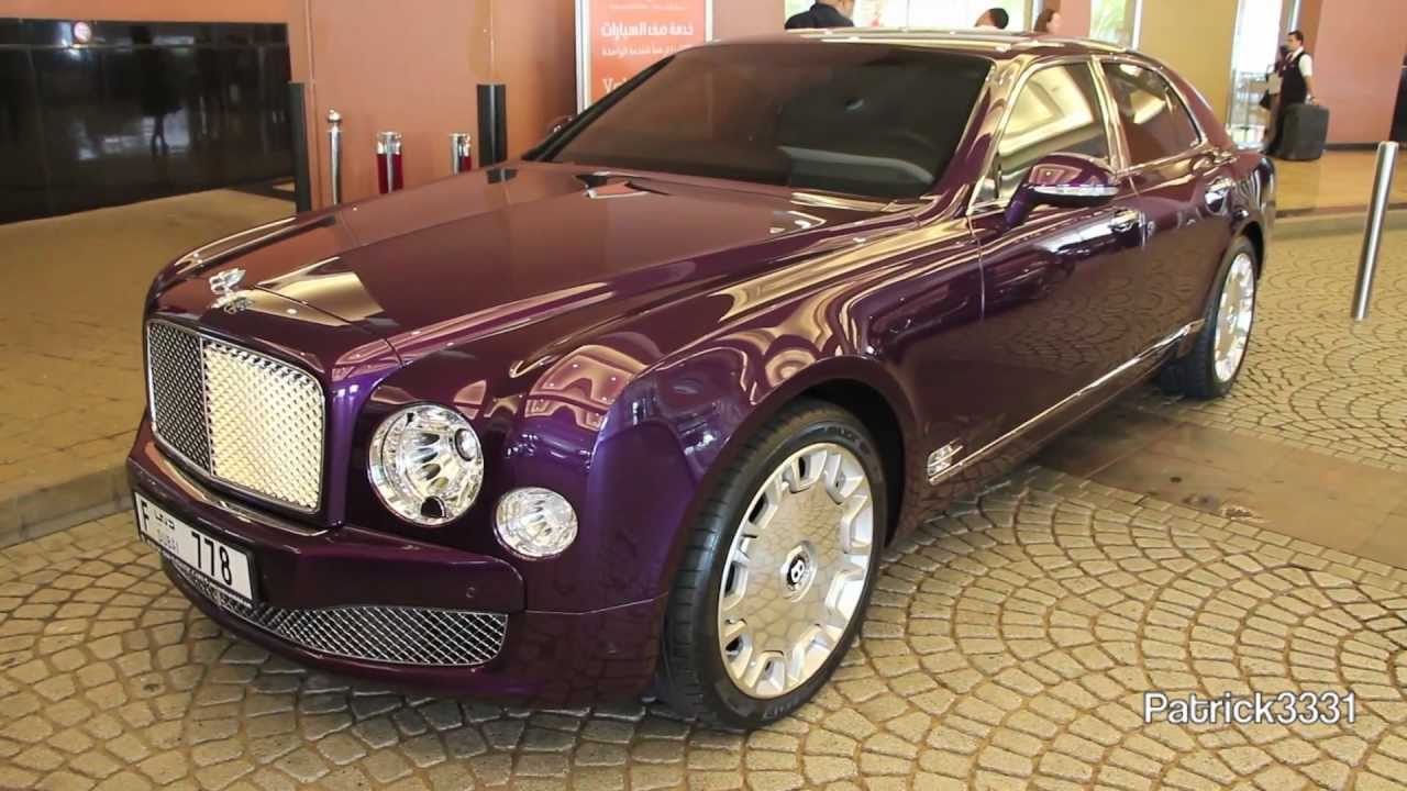 stunning purple Bentley Mulsanne - YouTube
