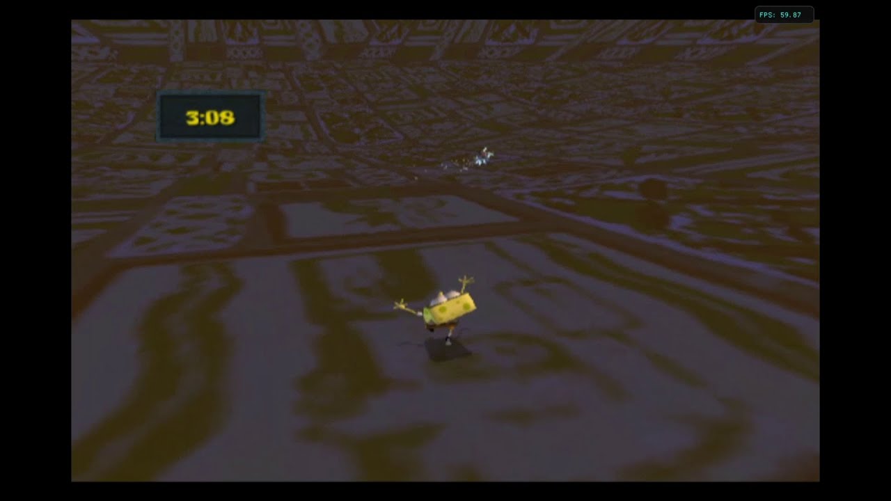 The Spongebob Movie Game Hack: Walking on the Bottom of the Floating ...