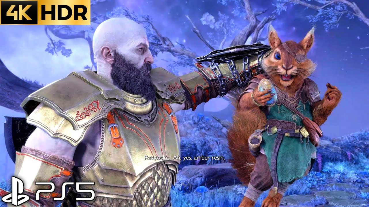 Kratos Meets Ratatoskr GOD OF WAR RAGNAROK Kratos Meets Raratoskr|GOW ...