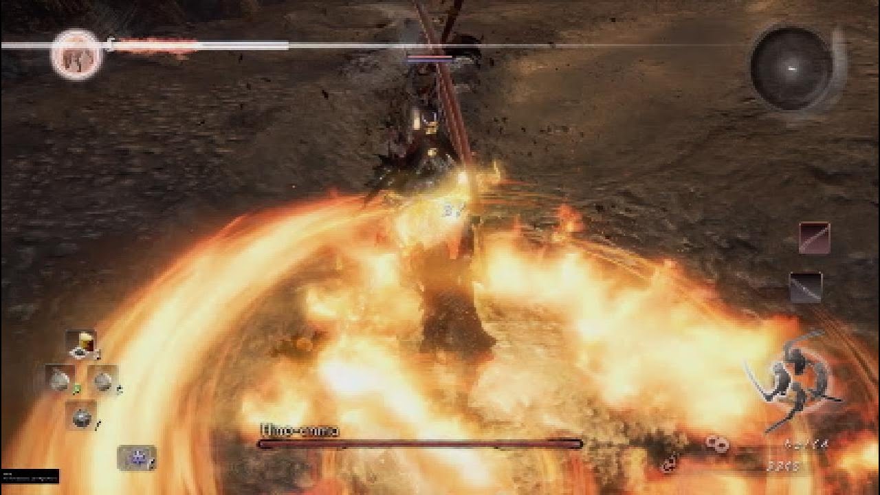 Nioh 1 - Hino-enma boss fight - YouTube