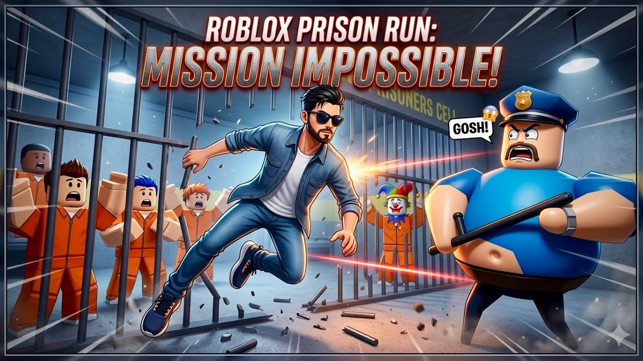 🚨👮‍♂️ Roblox Prison Escape – Cops vs Prisoner Battle! 🔥Five police ...