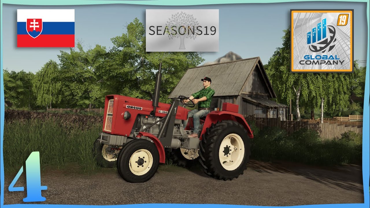 Slovenská vesnice #4 (FS19)| Seasons mod | Global Company | Timelapse ...