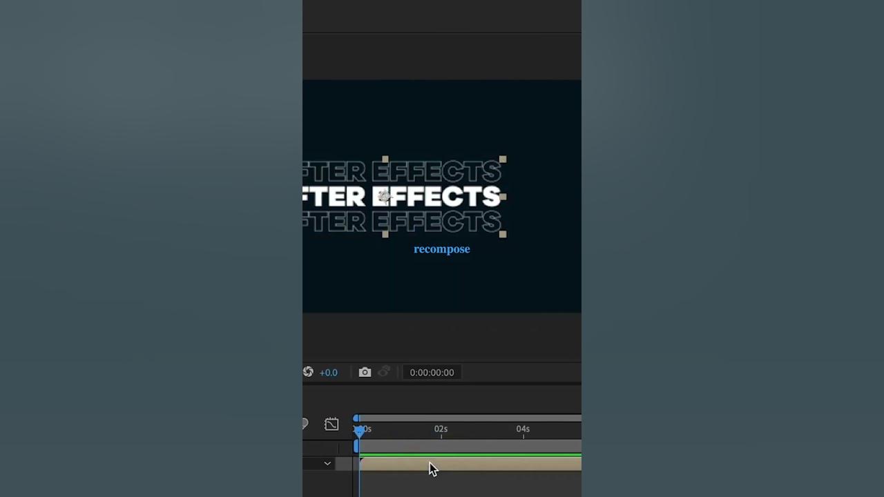 Using The Motion Tile Effect to Create a Continuous Scrolling [ After ...