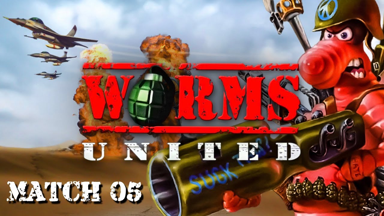 Worms United | Match 05 | MS DOS | 4 Players | Multiplayer Gameplay HD - YouTube