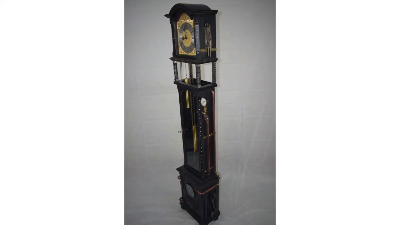 Steampunk Grandfather Clock - YouTube