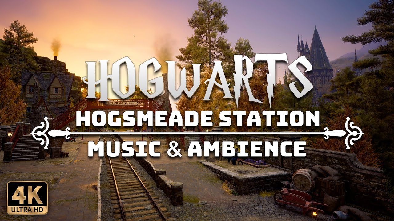 Beautiful Morning at Hogsmeade Station | 4K Harry Potter Music ...