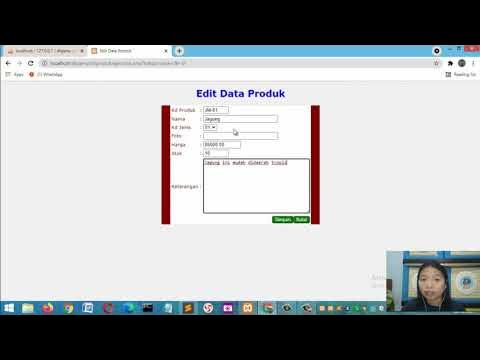 Praktikum5 Edit dan Hapus Data MYSQL dengan HTML CSS PHP MYADMIN - YouTube