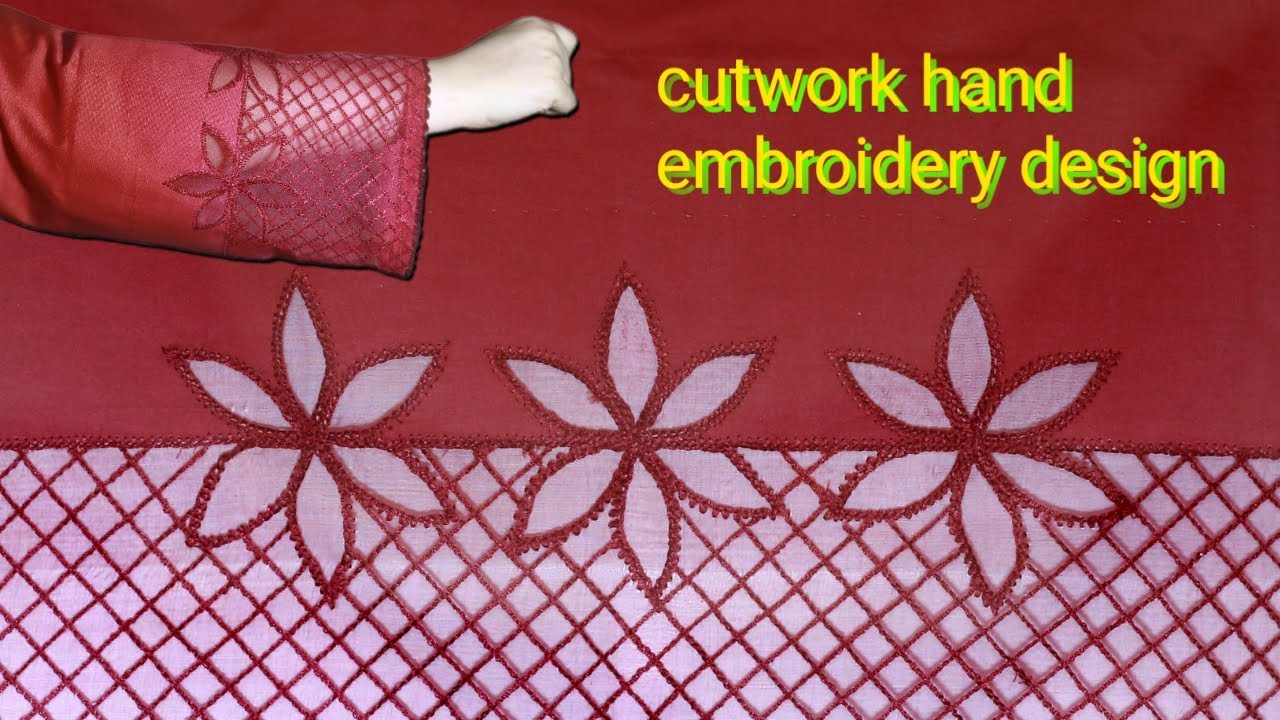 Plain suit cutwork design | latest hand work suits design| latest hand ...