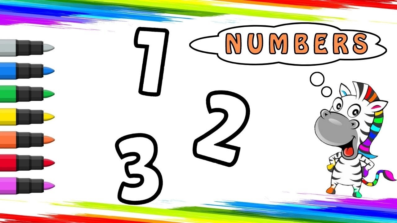 How to draw numbers easy - YouTube