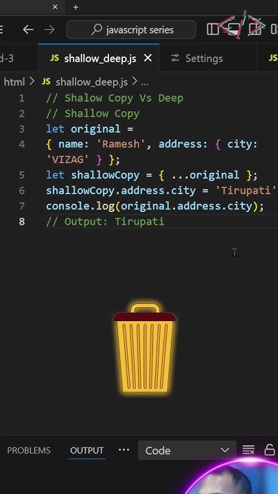 JavaScript Cloning : Shallow Vs Deep Copy | INTERVIEW QUESTION #codewithkg #coding #javascript ...