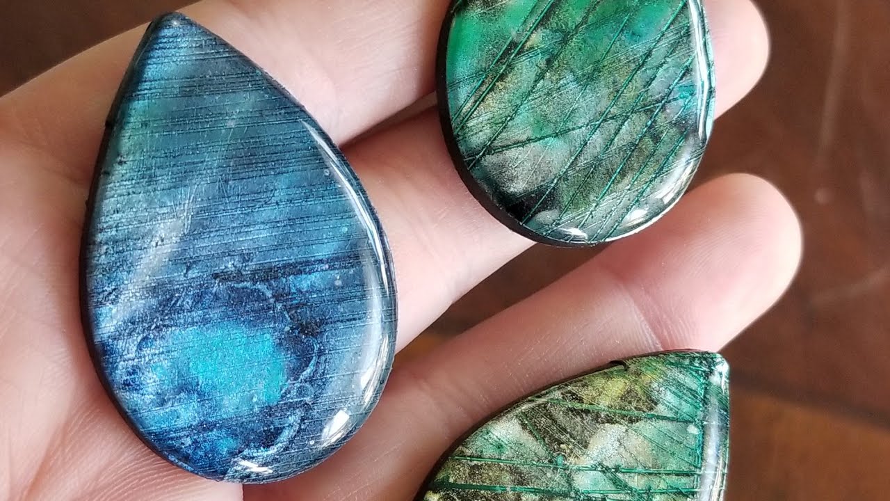 DIY Faux Labradorite - YouTube