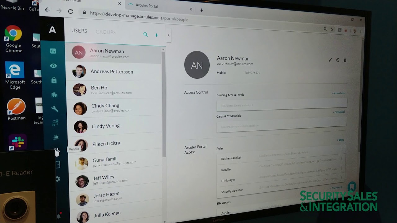 Arcules Access Control Demo at ISC West 2019 - YouTube