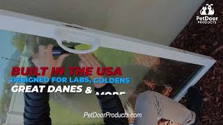 Extra Large Dog Door for Sliding Glass Doors in Utah 🐕✨ | Pet Door Products