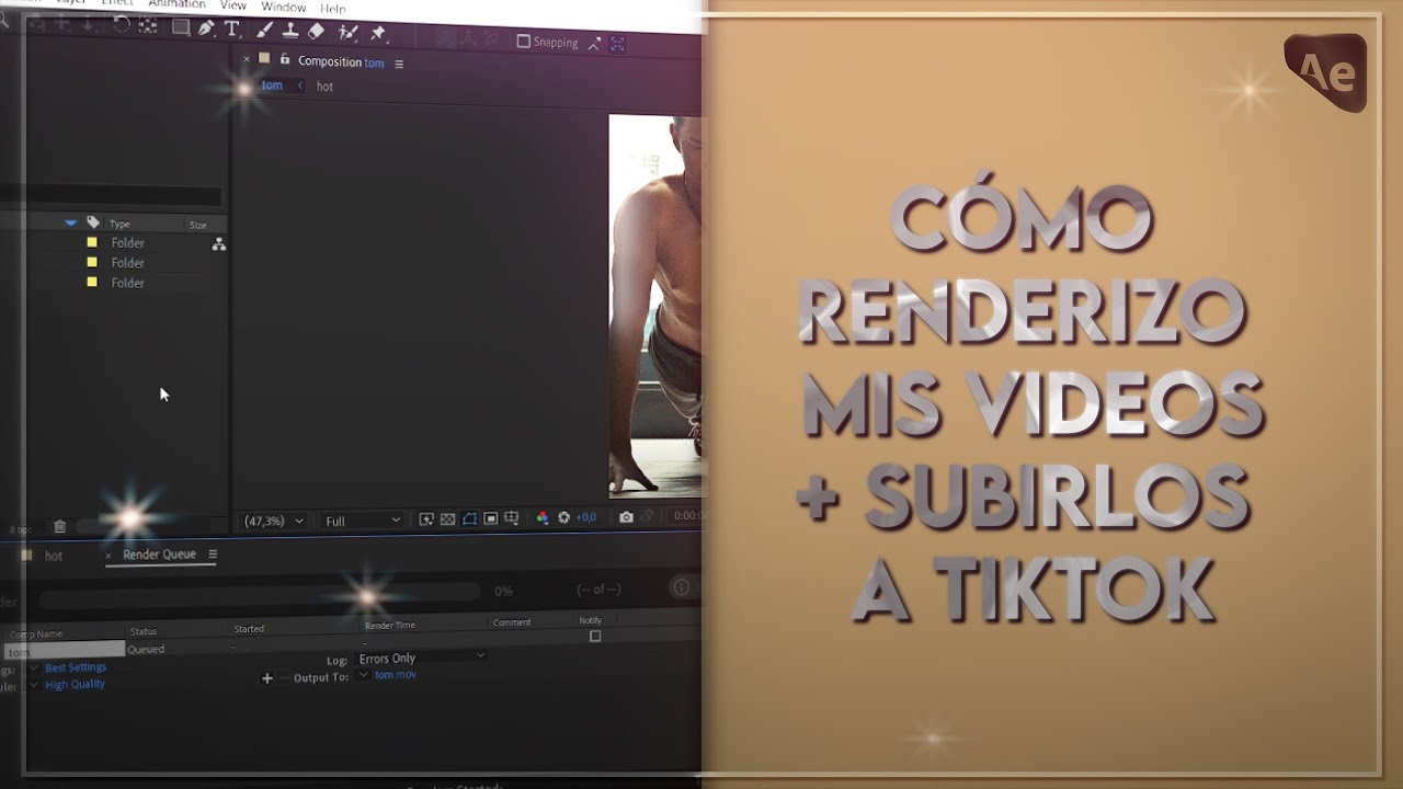 how i render my videos + uploading to TikTok | After Effects tutorial ...