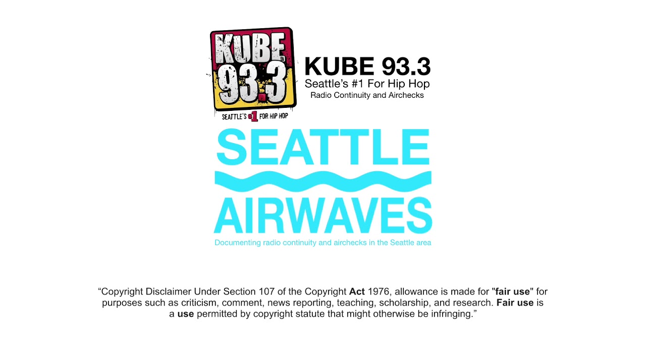 KUBE 93.3 FM Seattle Continuity and Airchecks 7:35 PM 6/1/18 - YouTube