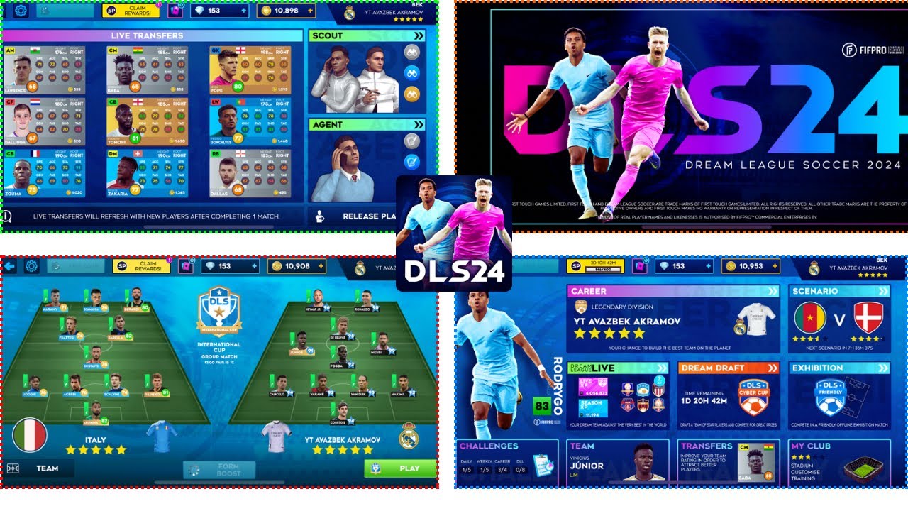 DLS24 FIRST LOOK! | NEW FEATURES AND NEW COMMENTARY | Dream League ...