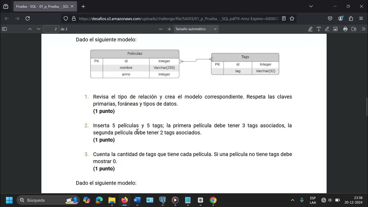 prueba sql sofiaconcha - YouTube